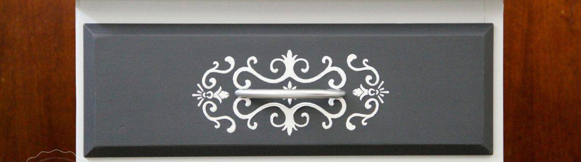 Use Embossing Paste to Enhance Your Stencilled Project - I Restore Stuff